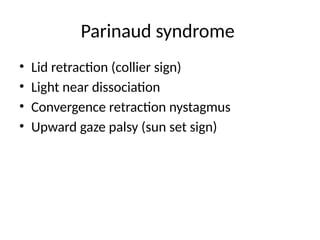 Brain stem syndromes POWER POINT PRESENTATION | PPTX