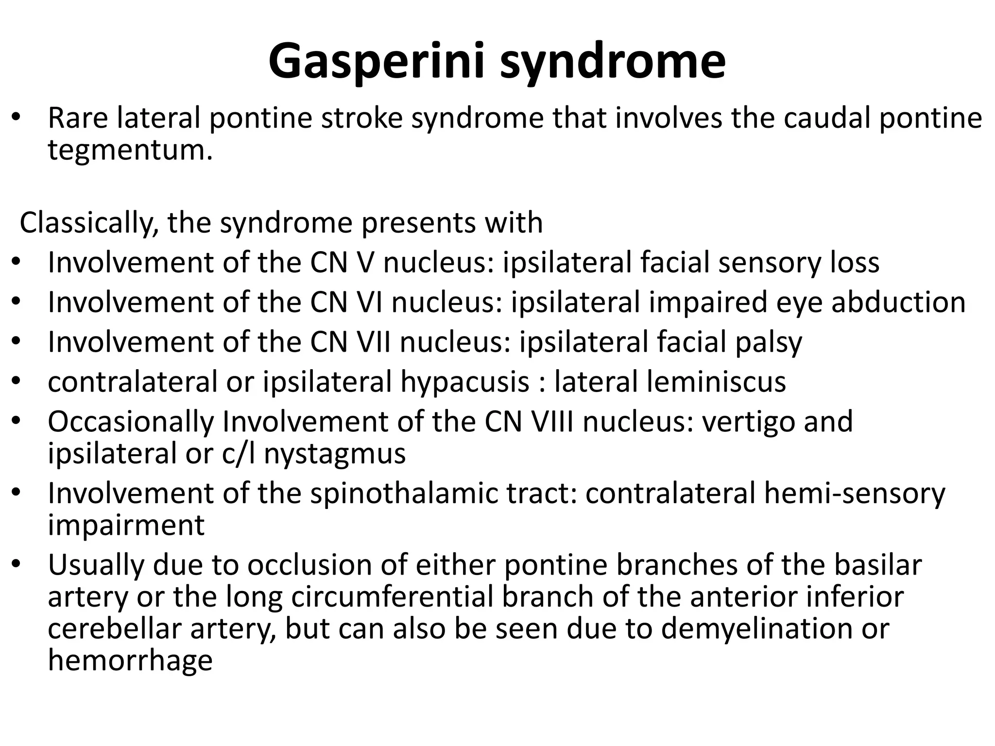 Brainstem syndrome vinod (1) | PPTX