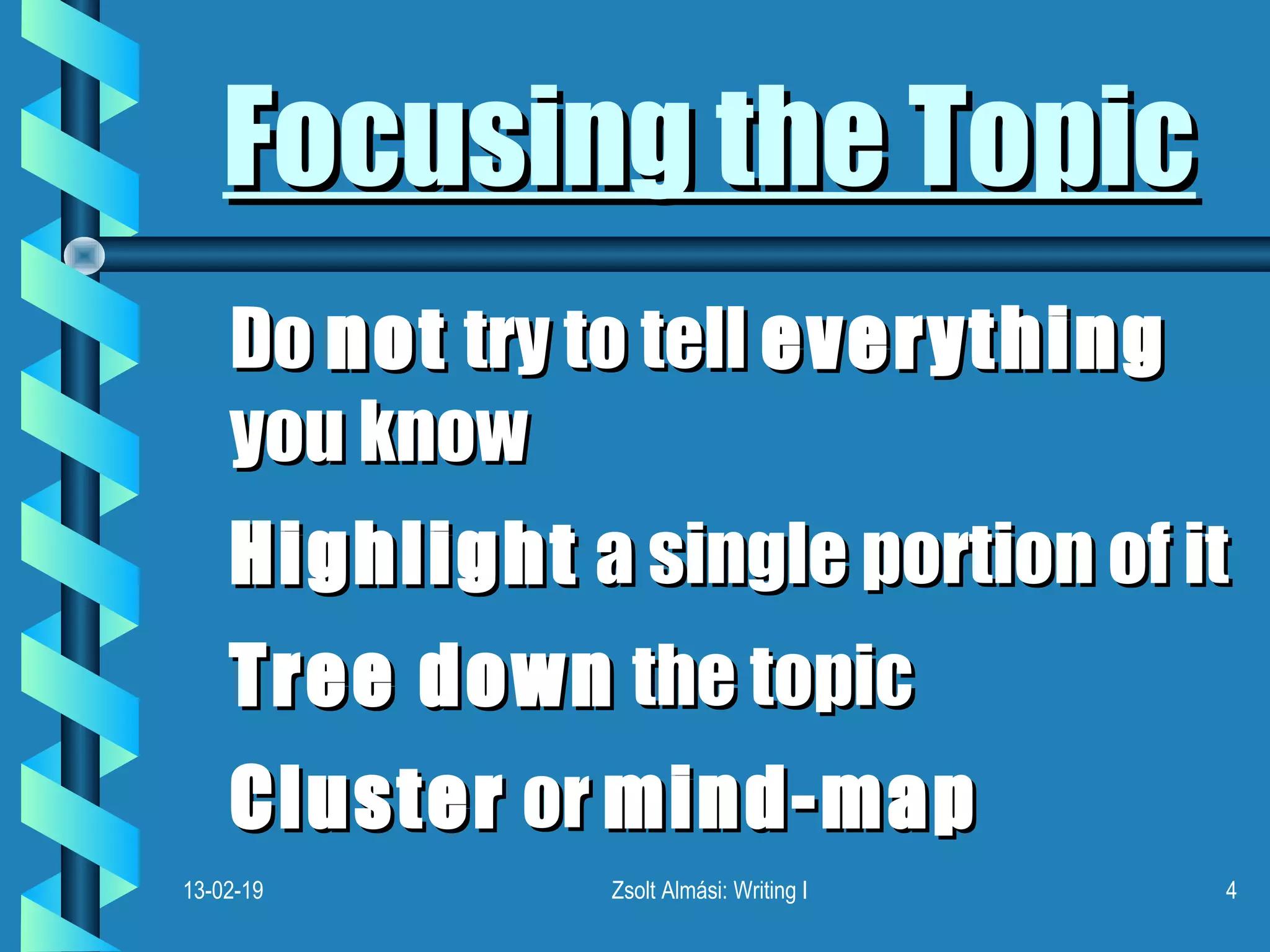 Brainstorm and Thesis Statement | PPT