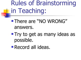 Brainstorming | PPT