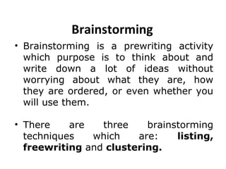Brainstorming | PPT