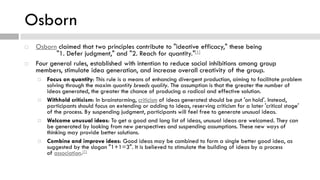 Brainstorming; Class notes | PPT