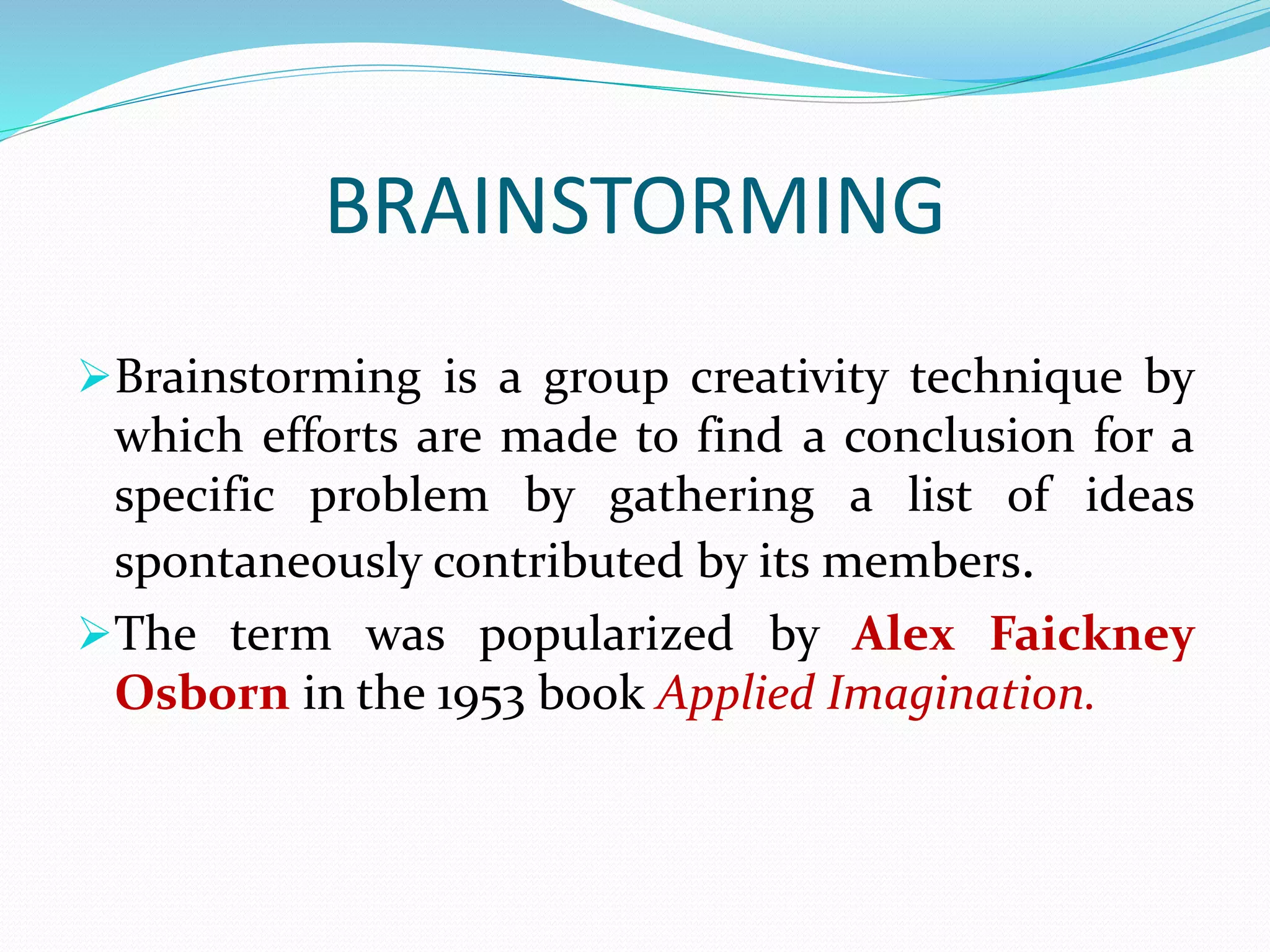 Brain storming | PPTX