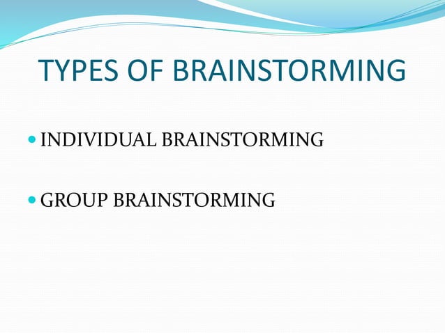 Brain storming | PPTX