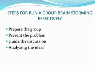 Brain storming | PPTX
