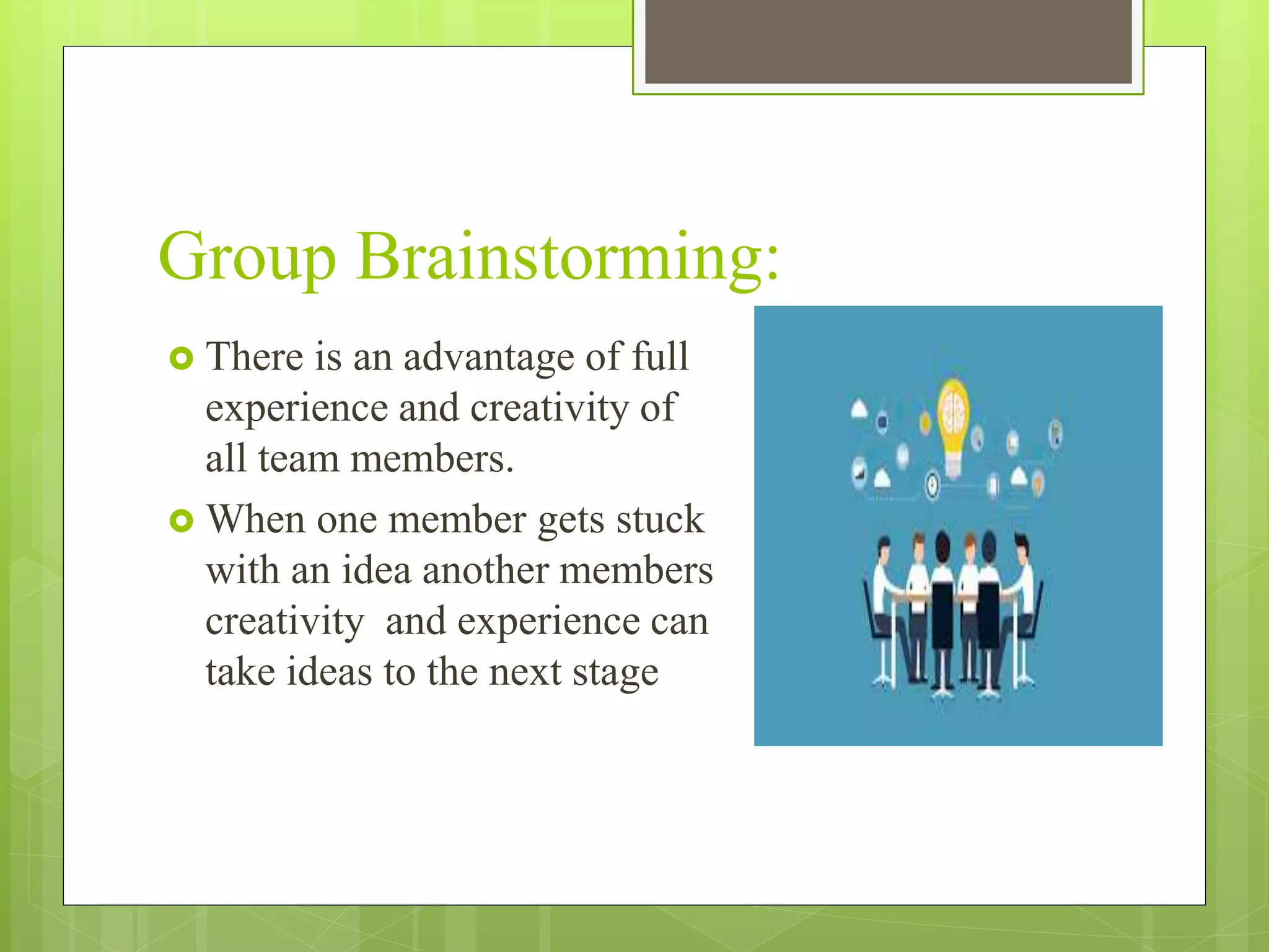 creative thinking tool:Brainstorming | PPT