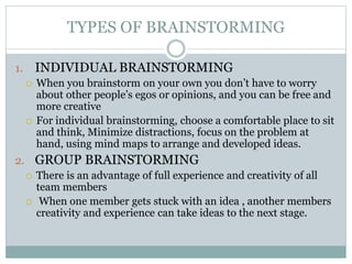 Brain storming | PPTX
