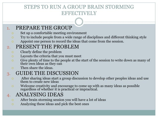 Brain storming | PPTX