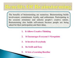 Brain storming | PPTX