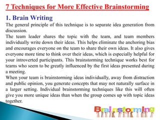 Brain storming | PPTX
