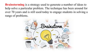 BRAINSTORMING An extra-curricular activity | PPT