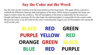 BRAINSTORMING An extra-curricular activity | PPT