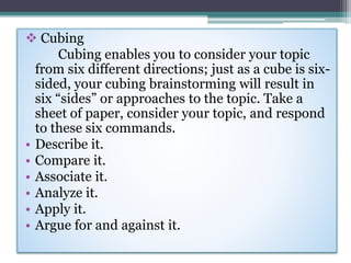 Brainstorming from ms. nuelan and mr. orande | PPTX