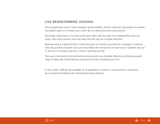 Guide to Effective Brainstorming | PDF | Screenwriting | Content Production