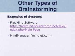 Brainstorming and outlining | PPTX
