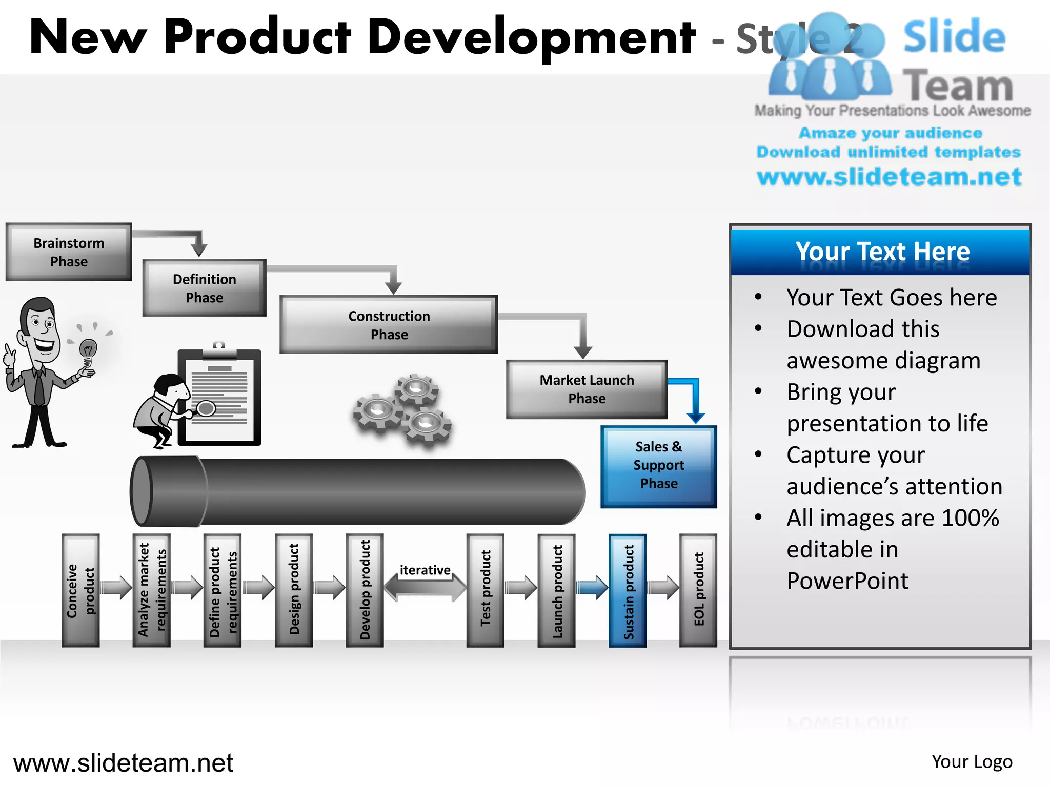 Brainstorming definition phases launch new product development 2 ...
