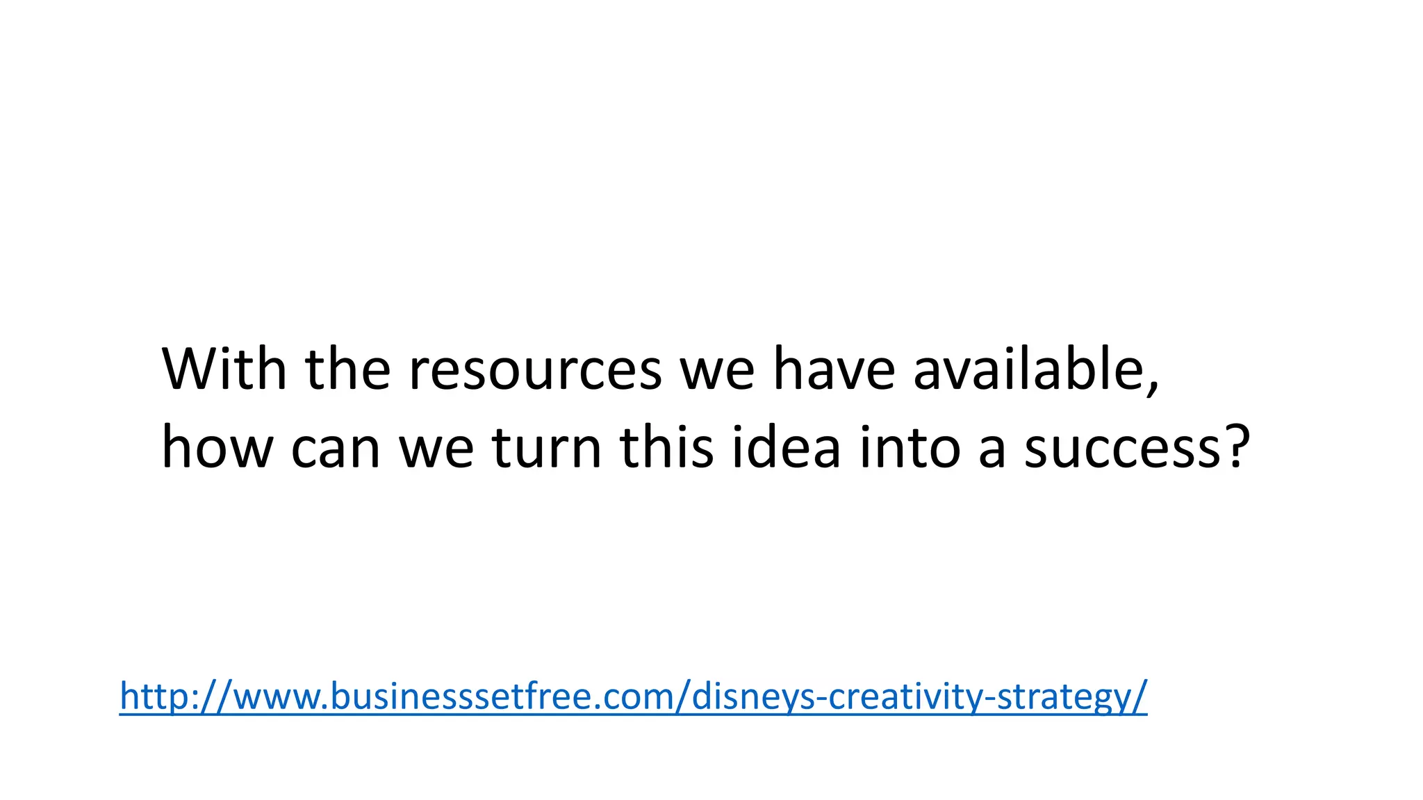 Brainstorming - the disney method | PDF