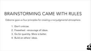 Brainstorming is bad. Let's replace it. | PDF | Education