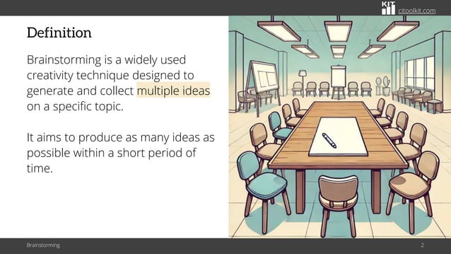 Brainstorming: A Key Technique for Idea Generation and Problem Solving | PDF | Desktop ...