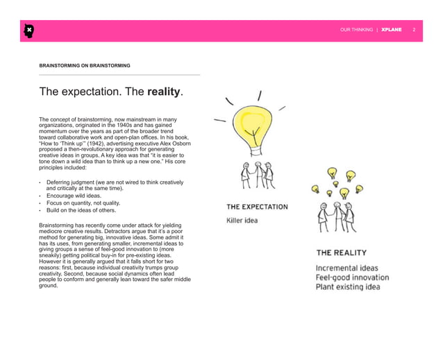 Brainstorming on Brainstorming | PDF