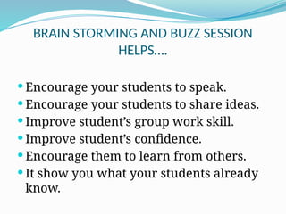 Brain storming is very important for academia | PPTX