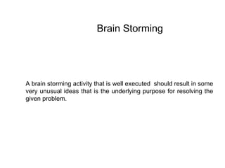 Brain storming tool | PPT