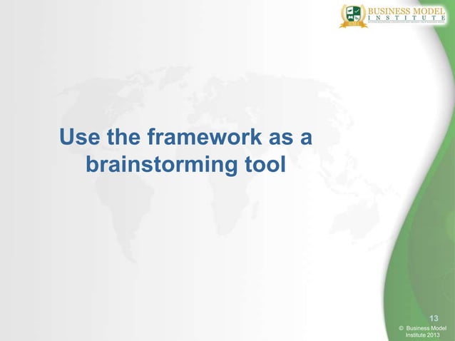 Brainstorming with the Business Model Wheel (TM) | PPTX