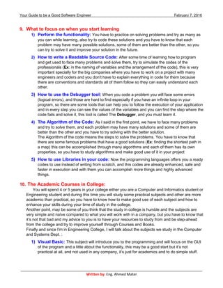 Your Guide to be a Software Engineer | PDF