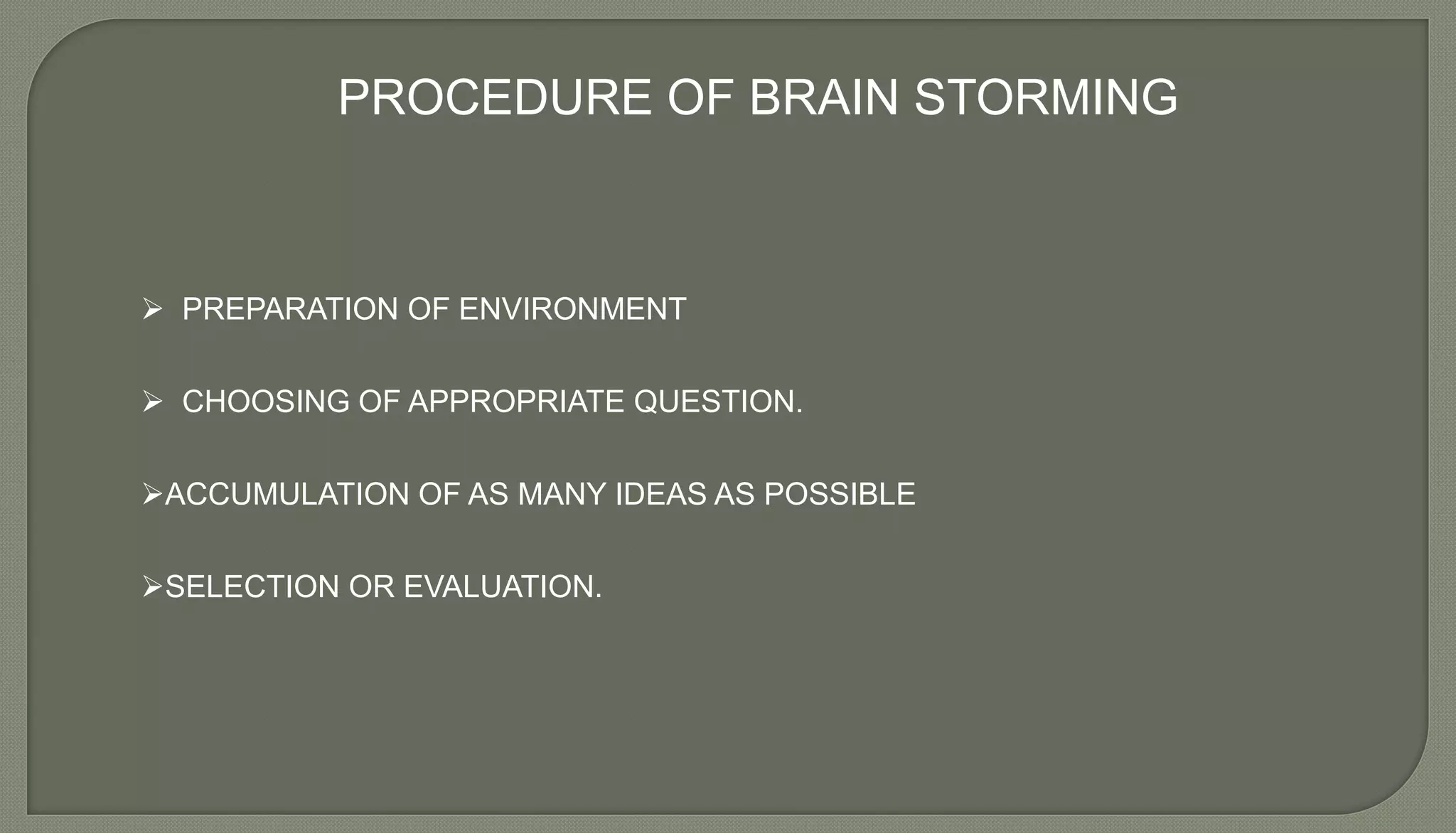 Brain stroming | PPTX