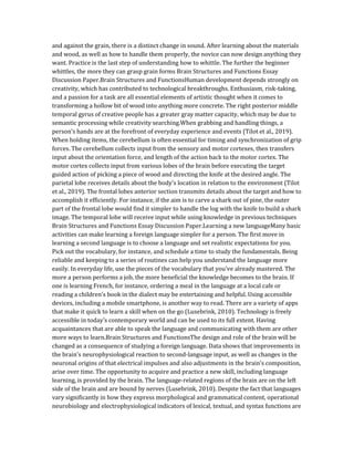 Brain Structures and Functions Essay Discussion Paper.docx