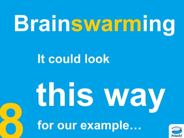 Brainswarming: Good creativity method for generating ideas for guerilla ...