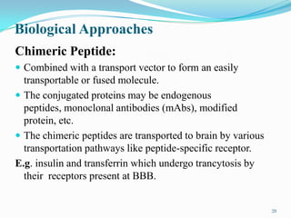 Approaches for Brain targetting | PPTX