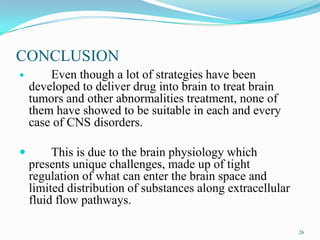 Approaches for Brain targetting | PPTX