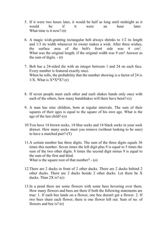 Brain Tease - Puzzles and Trivia | PDF