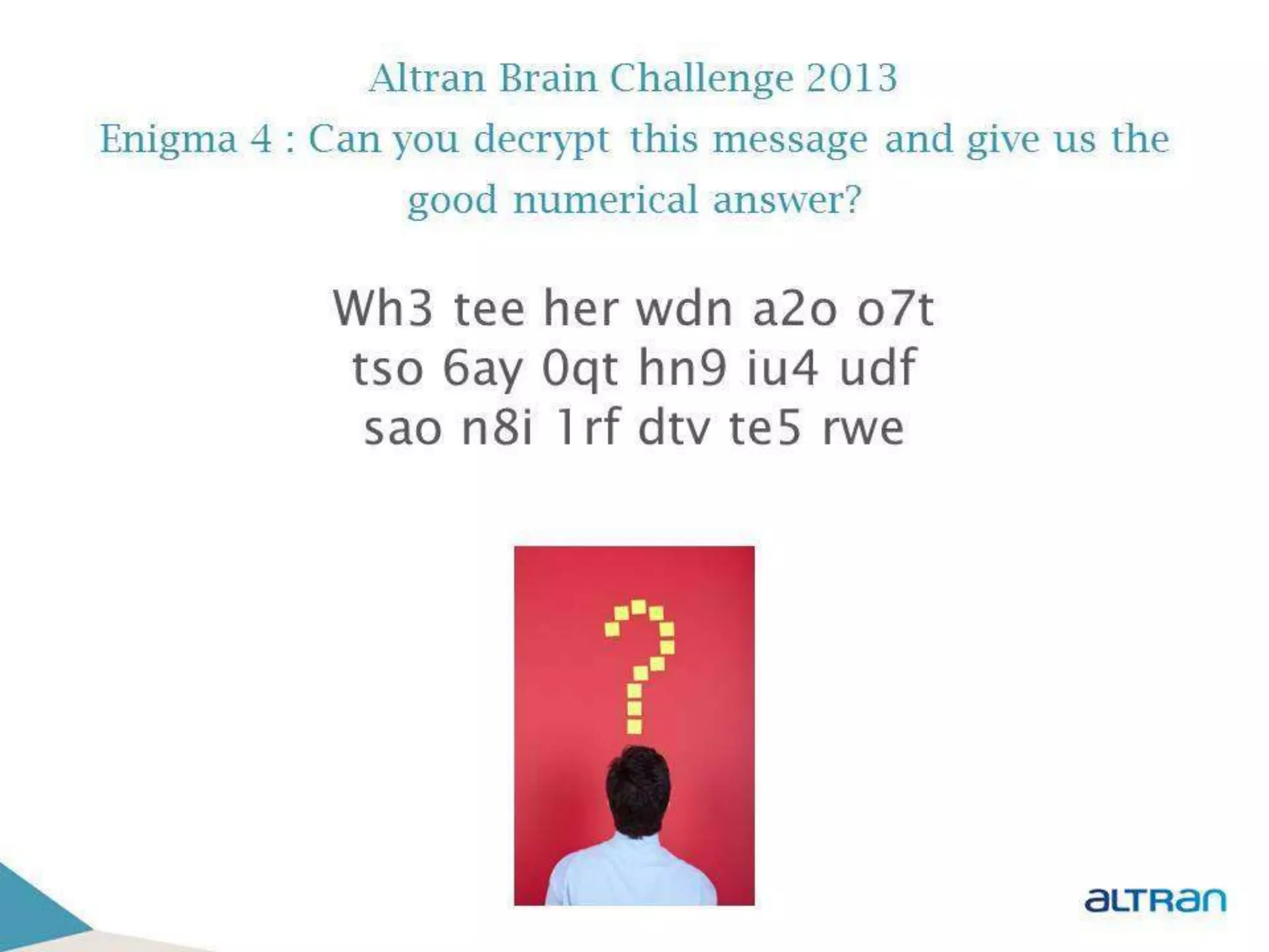 Brain teaser question | PPTX