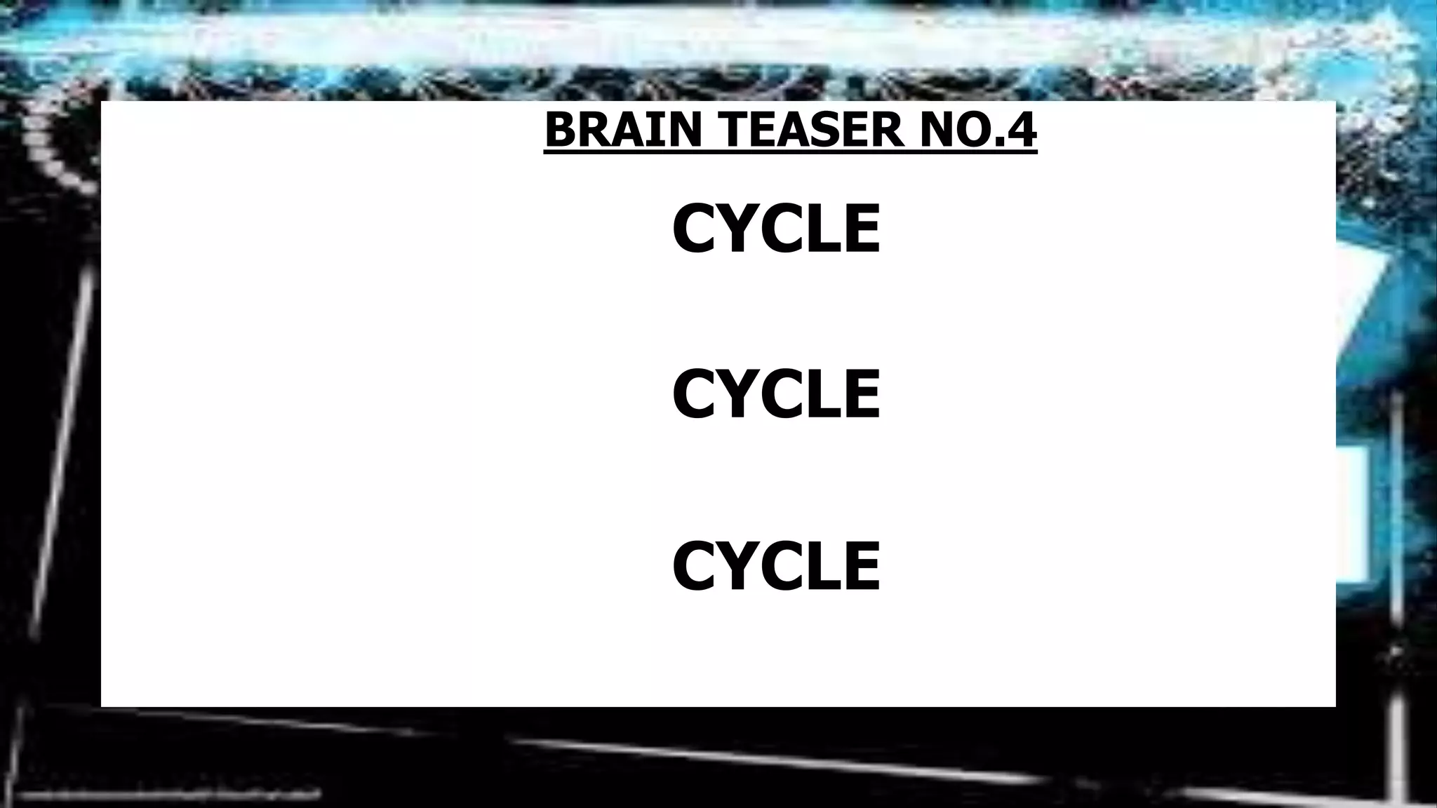 Brain teaser | PPTX
