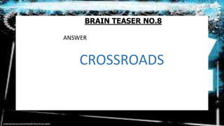 Brain teaser | PPTX