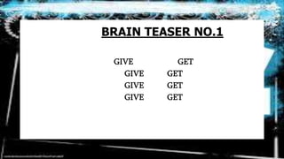Brain teaser | PPTX