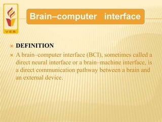 Brain to brain interface | PPTX