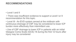 Brain Trauma - Brain Trauma Foundation guidelines | PPTX