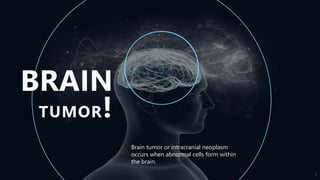 Brain Tumor Detection Using Image Processing | PPTX