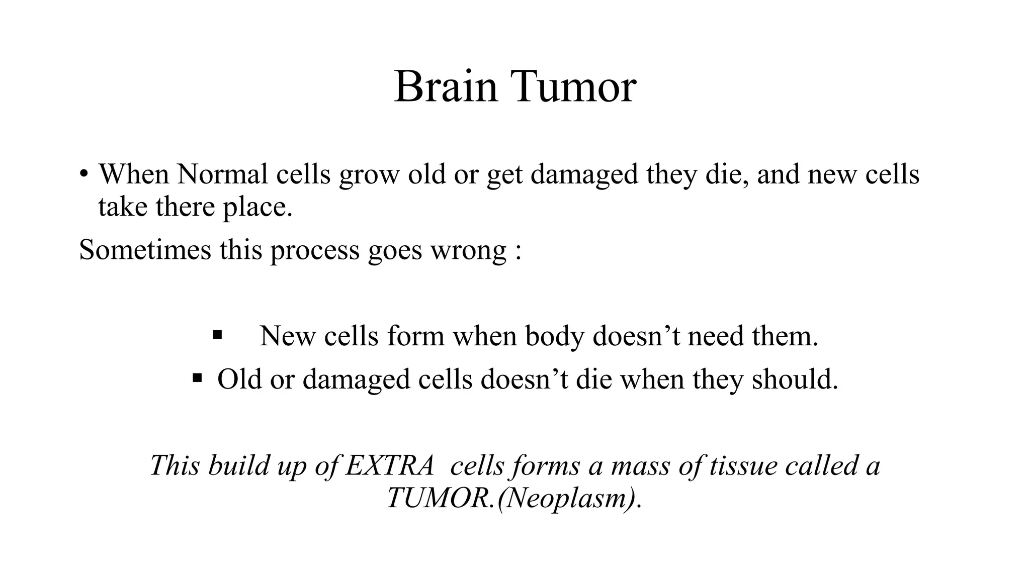 Brain tumor | PDF
