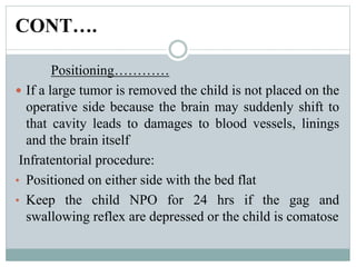 brain tumor.pptx in children and young infants | PPTX