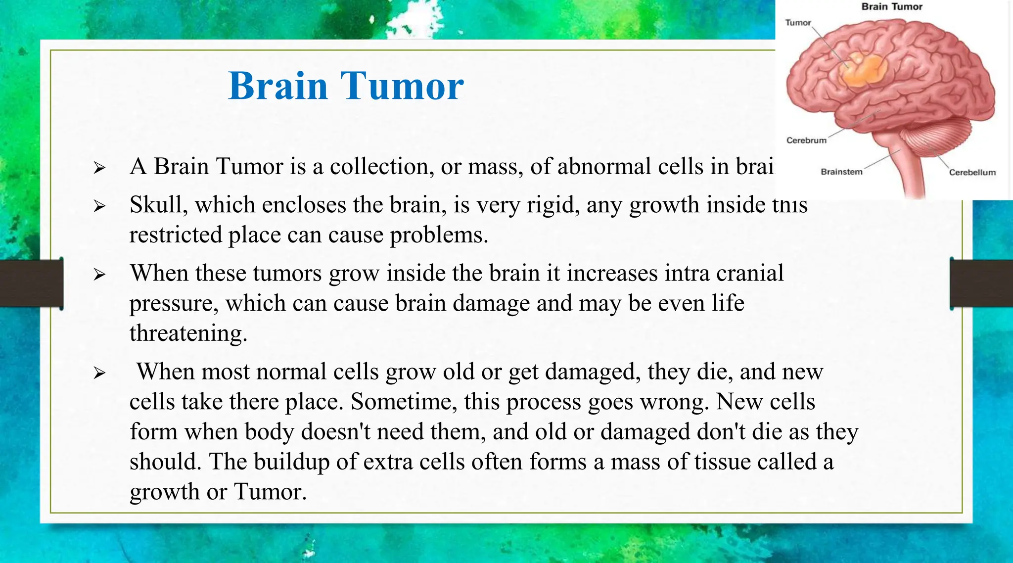 Brain tumour (Central Nervous System Tumour).pptx