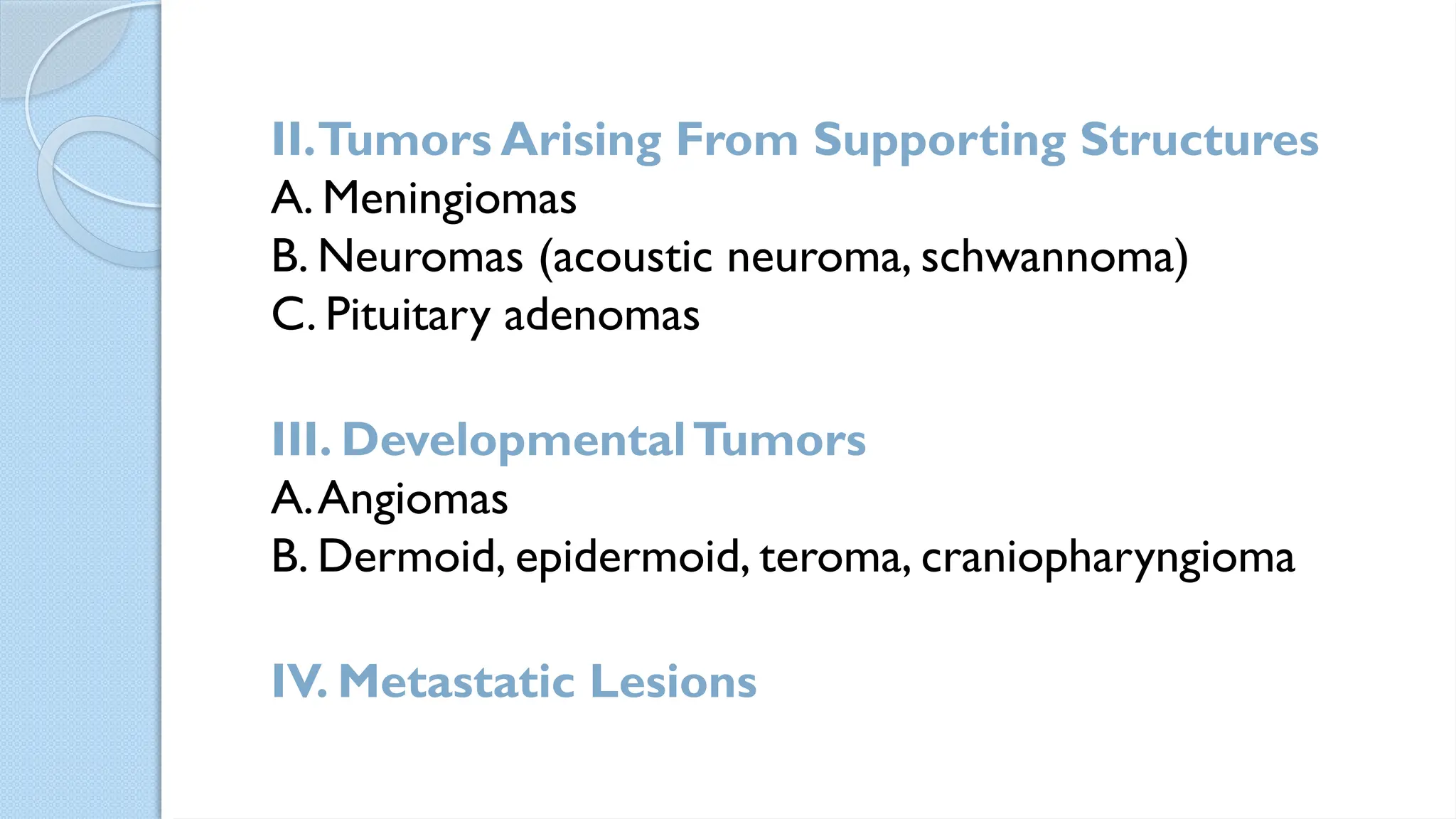 brain tumor.pptx its' intracranial lesion | PPTX