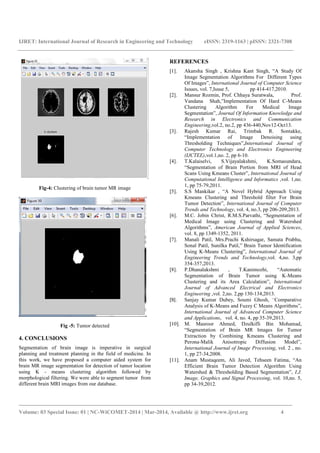 Brain tumor mri image segmentation and detection | PDF