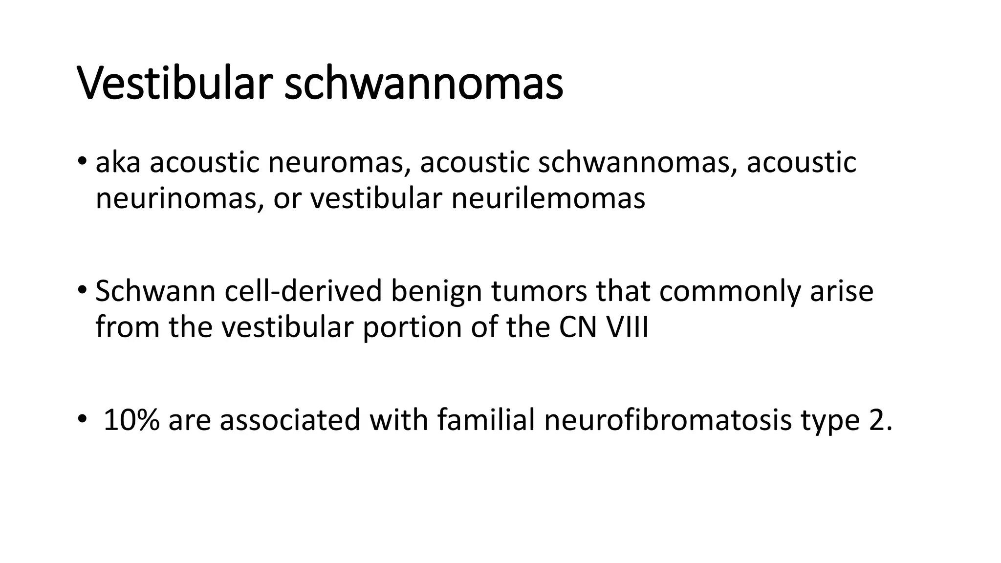 Brain tumors (Acoustic Neuroma) | PPTX