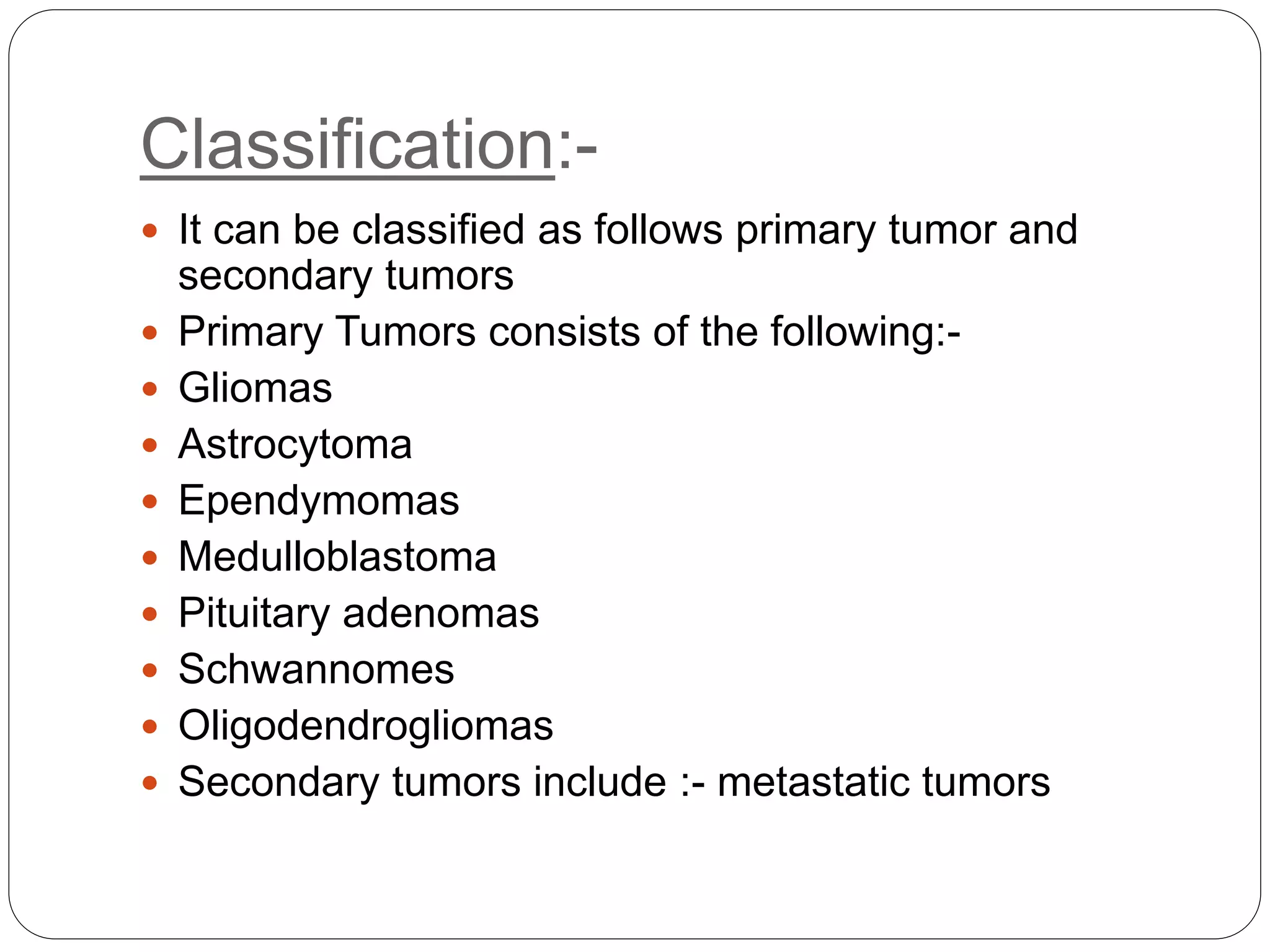 Brain tumors | PPTX