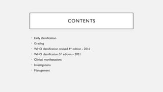 Brain tumors - WHO classification and management | PPTX