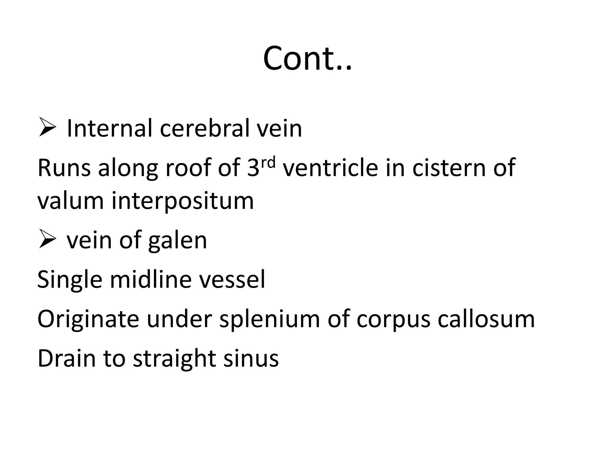 Brain venous drainage | PPTX
